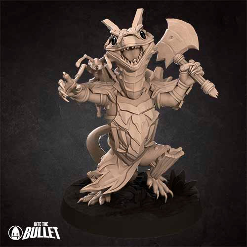 Bite the Bullet - Lizardfolk Barbarian - October 2024 – WIzard's Workshop