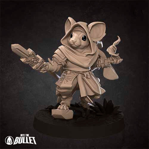 Bite the Bullet - Mousefolk Cleric - October 2024 – WIzard's Workshop