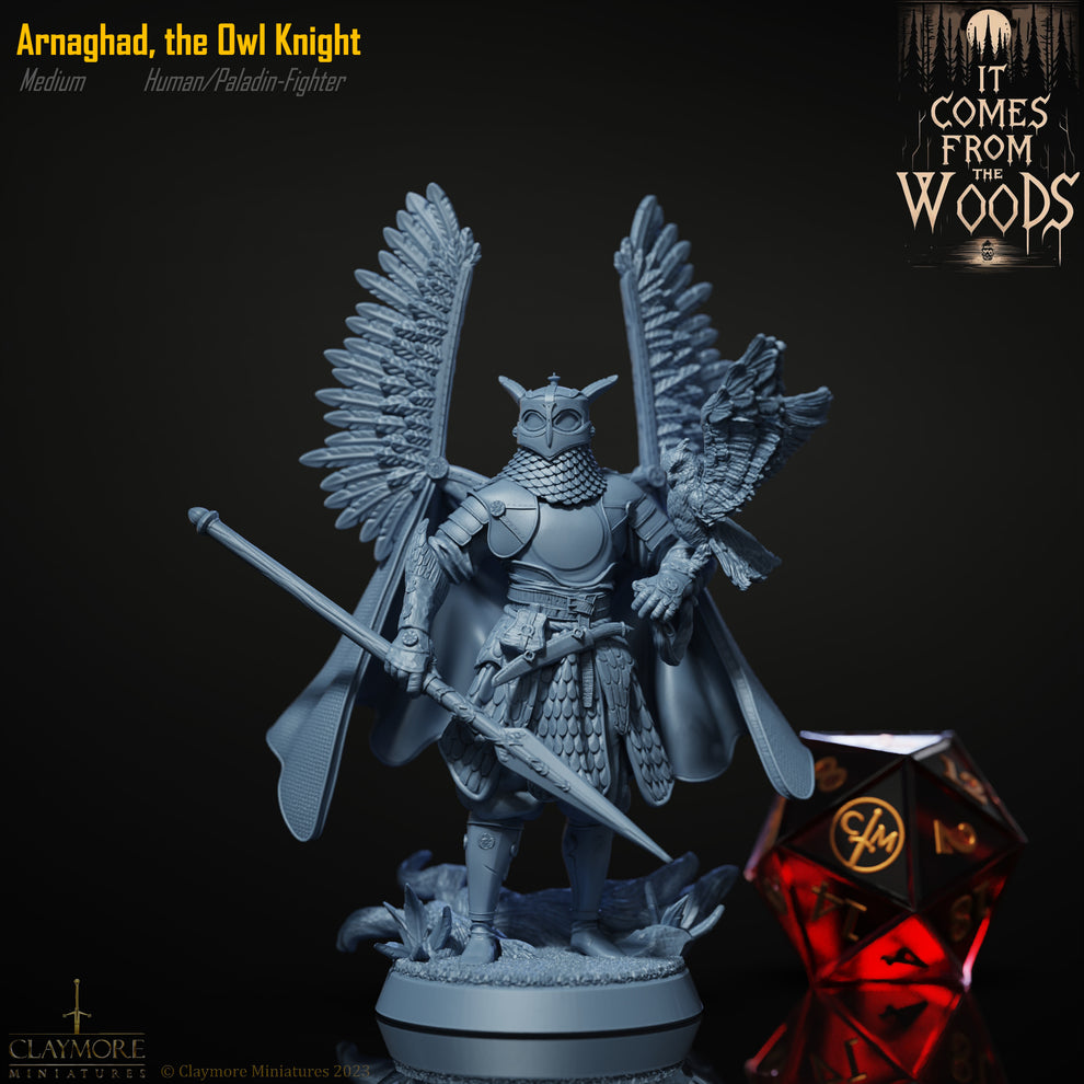 Claymore Miniatures - Arnaghad the Owl Knight - It Comes from the Wood ...