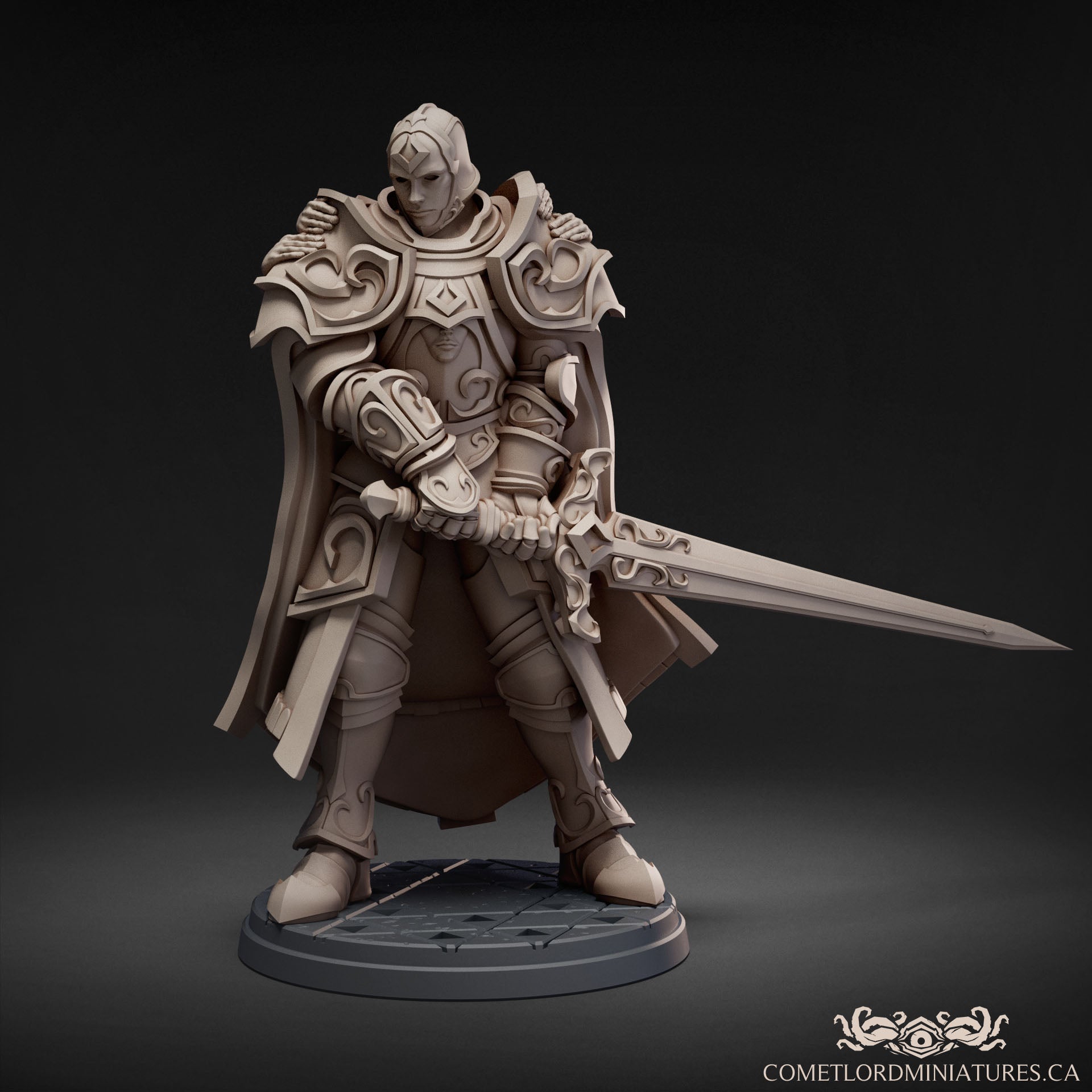 Comet Lord - Golden Will Knight, Pose 2 – WIzard's Workshop