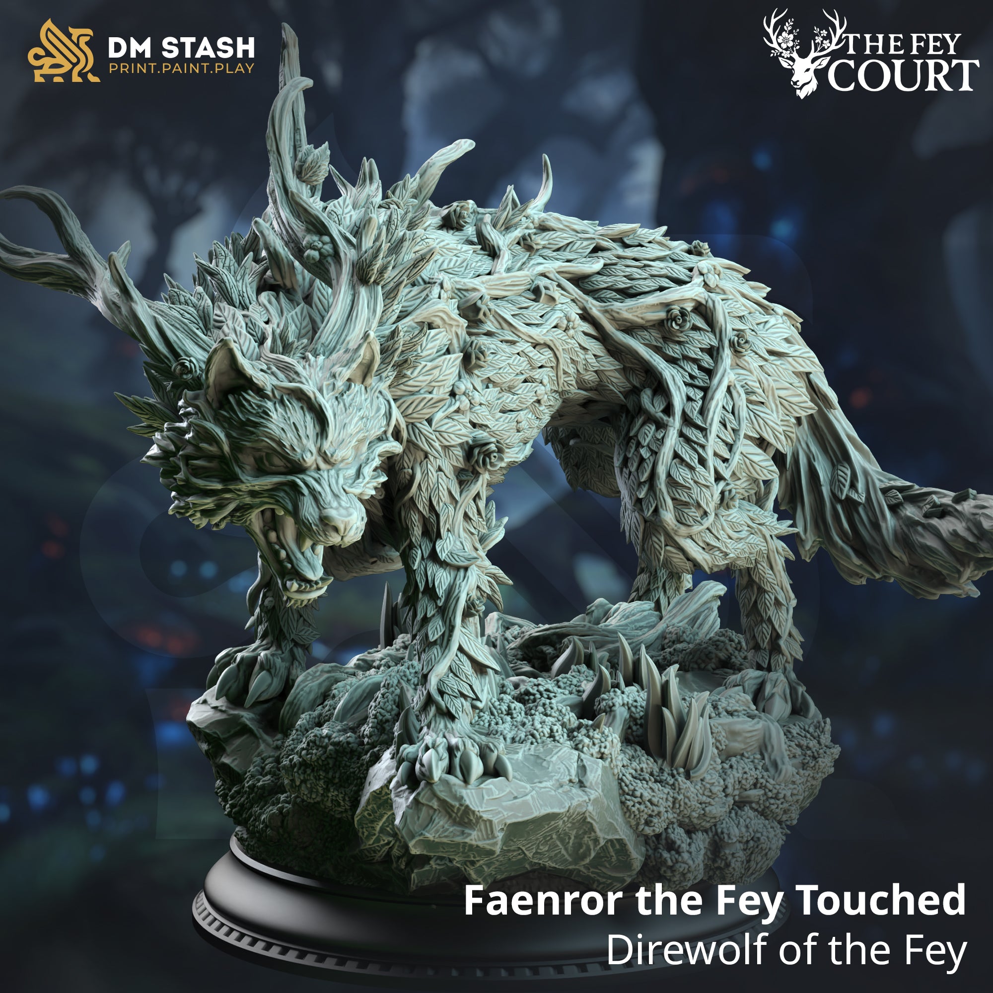 DM Stash - Faenror the Fey Touched, Direwolf of the Fey (Large) - The ...